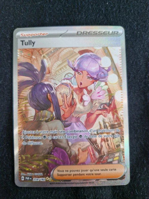 CARTE POKÉMON TULLY alternative 259/182 ultra rare EV4 faille paradoxe ...