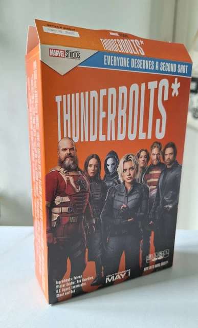 THUNDERBOLTS MARVEL MCU 2025 Official Promo Cereal Box Rare Collectable ...