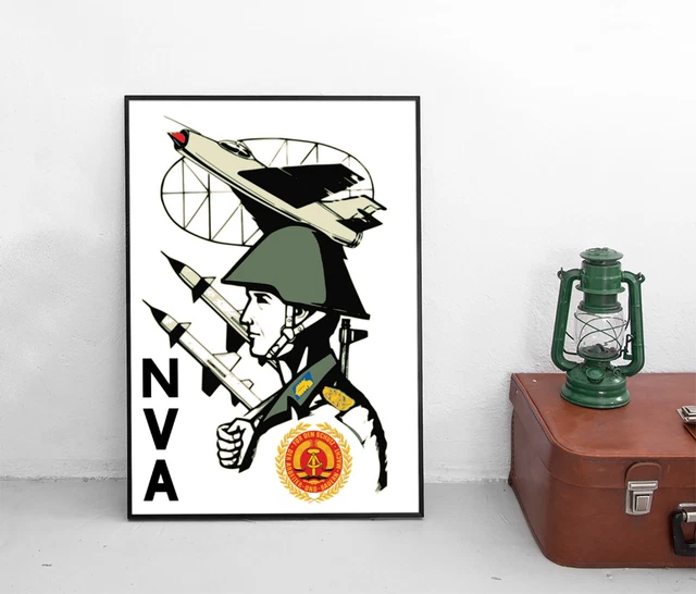 POSTER DDR NVA / Nationale Volksarmee / Plakat / Propaganda GDR ...