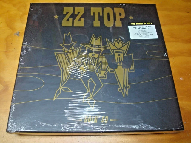 ZZ TOP 'GOIN' 50' SEALED Five Decades Of Hits Limited Edition 5-LP Set ...