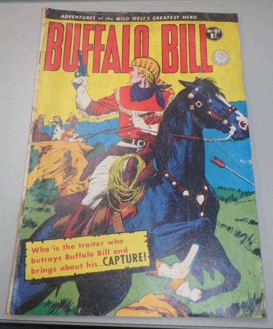 VINTAGE 1958 AUSTRALIAN Printing Comic - Buffalo Bill #81 $16.22 - PicClick