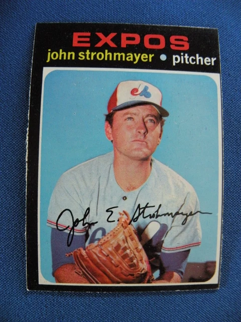 1971 TOPPS CARTES de baseball John Strohmayer Montréal Expos #232 EUR 1 ...