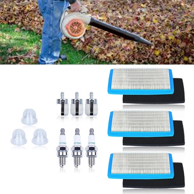 LEAF BLOWER PARTS Air Filter Kit Pre-filters Included Spark Components ...