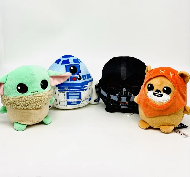 COLLECTION OF STAR Wars Mattel Cuutopia Plush- Dart Vader/Ewok/R2-D2 ...