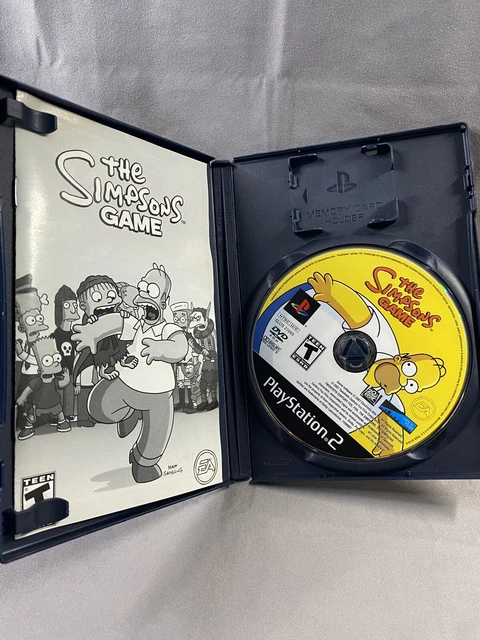 SIMPSONS GAME (SONY PlayStation 2, 2007) Disc Shows Wear Tested Working ...