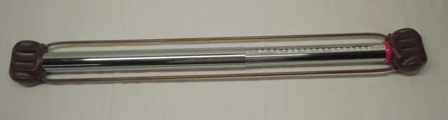 VINTAGE BROWN HANDLE BullWorker 3 PowerMeter Isometric Exercise Bar £40 ...