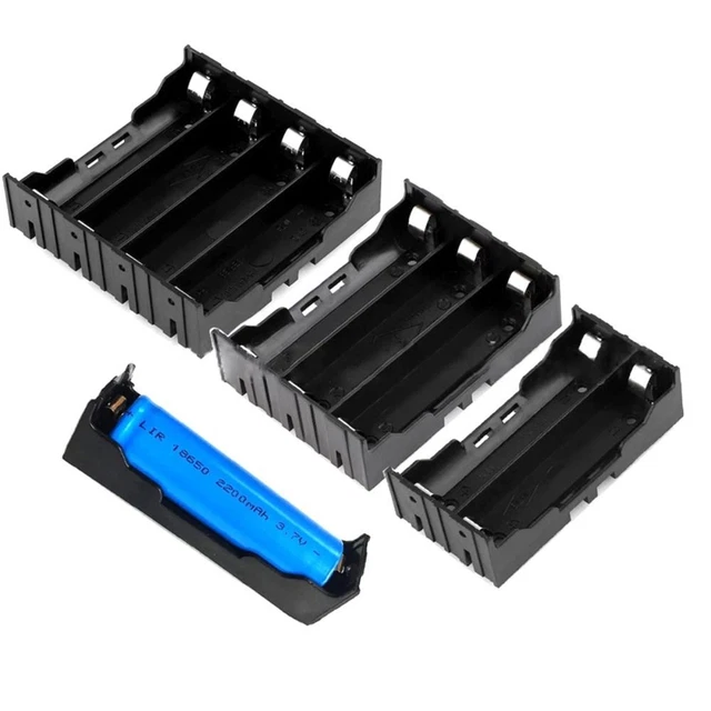ABS 18650 BATTERY Holder Hard Pin DIY battery box Battery Container ...
