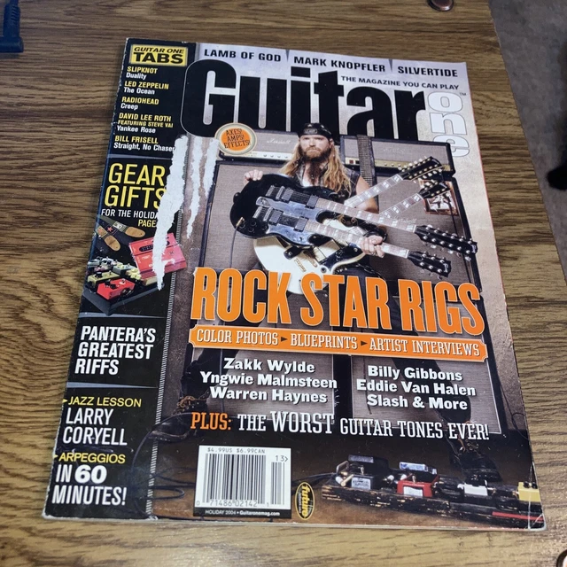 GUITAR ONE MAGAZINE w/ CD Rock Star Rigs, Holiday 2004 Issue £3.93 ...
