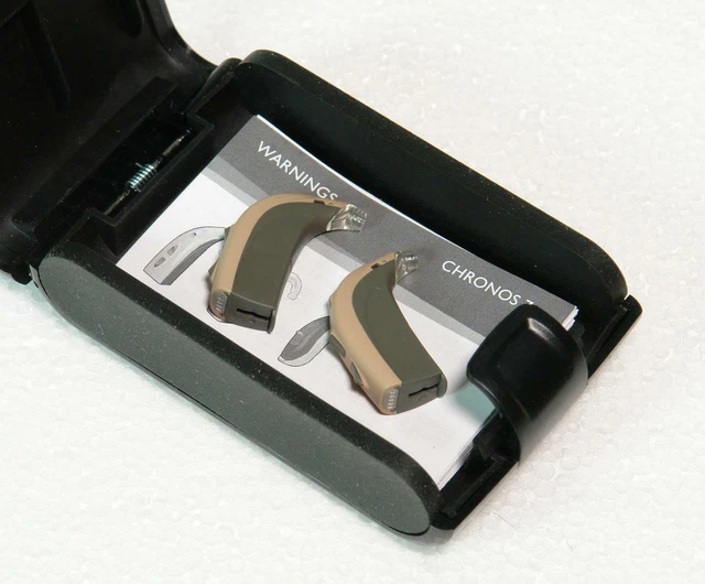 PAIR OF BERNAFON Chronos 7 CN7 C Behind the Ear BTE Hearing Aids L&R ...