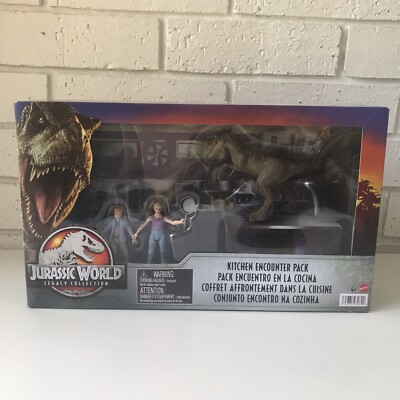 JURASSIC WORLD KITCHEN Encounter Pack Velociraptor Lex & Tim Murphy ...