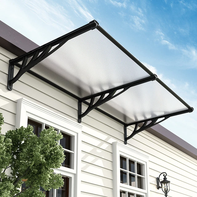 DOOR CANOPY AWNING Shelter Front Back Porch Rain Cover Outdoor Shade ...