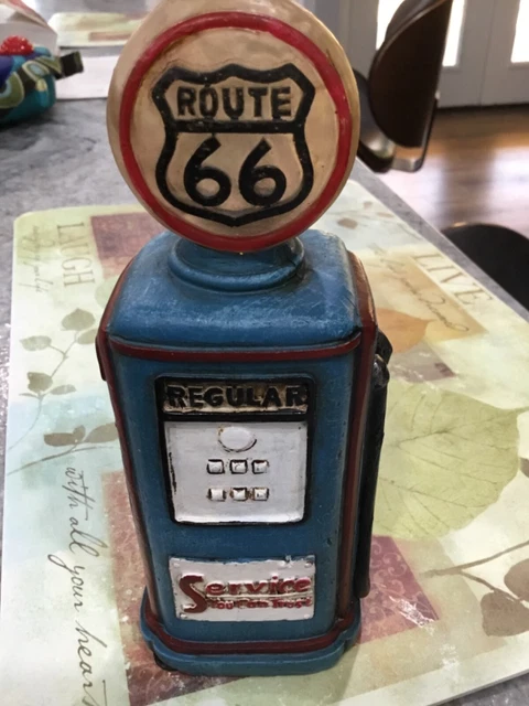 GAS & OIL Route 66 Resin Gas Pump W/Led Globe Light $27.61 - PicClick CA