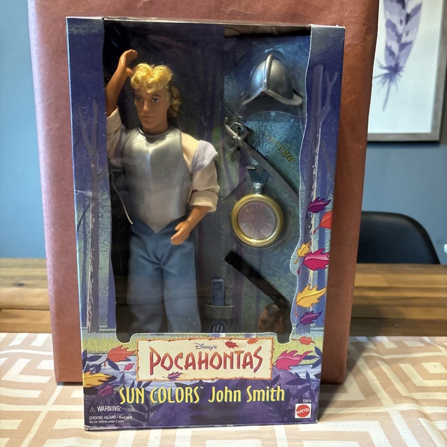 NIB DISNEY'S POCAHONTAS Sun Colors JOHN SMITH No 13329 Mattel 1995 $22. ...