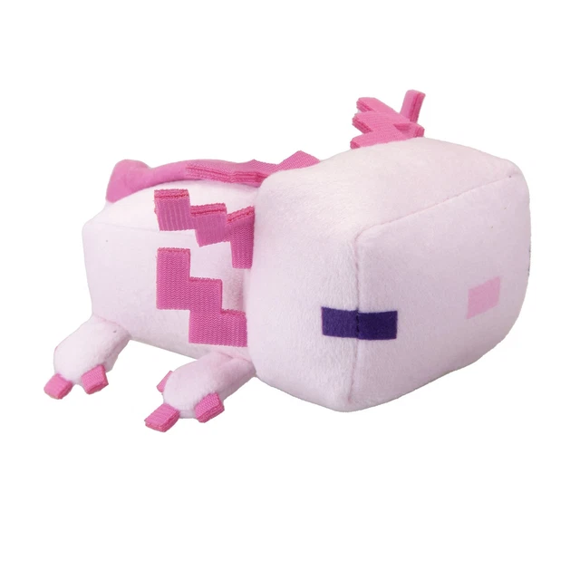 MINECRAFT PINK AXOLOTL Soft Toy Clip On Video Game Character-Officially ...