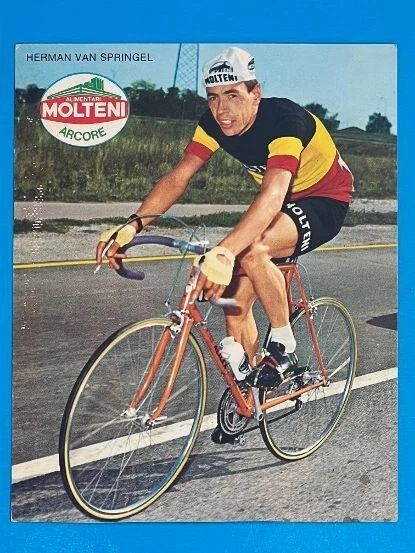 POSTKARTE HERMAN VAN SPRINGEL 1971 MOLTENI radsport ciclismo figurina ...