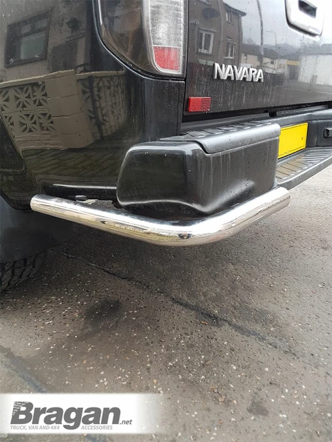 REAR CORNER BARS For Nissan Navara D40 2005 - 2016 Polished Stainless ...