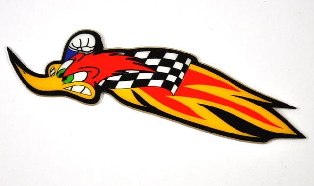 HONDA RACING LOGO USA Vinyle Autocollant Sticker Decal Woody Woodpecker ...