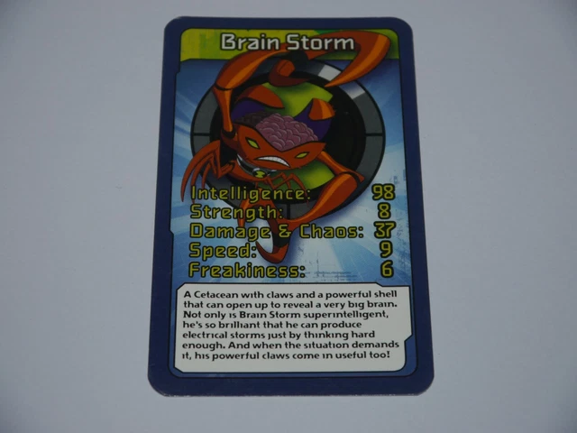 BEN 10 TOP Trumps Alien Force BRAIN STORM Specials Card Game ...