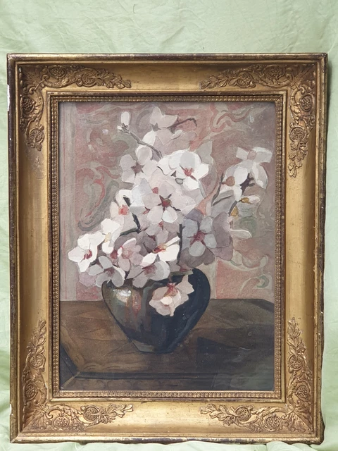 TABLEAU ANCIEN AQUARELLE bouquet de fleurs Claudia GUICHON 1908-1997 SAVOIE EUR 45,00 - PicClick FR