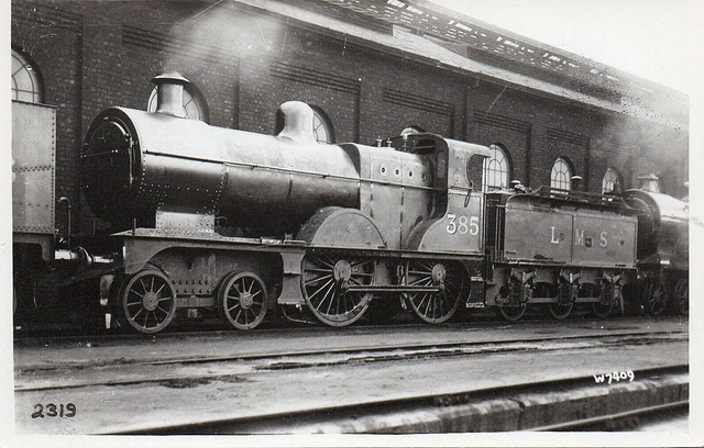 EX MR LMS CLASS 2P 4-4-0 No 385 @ UNKNOWN LOCATION R/PHOTO £2.79 ...
