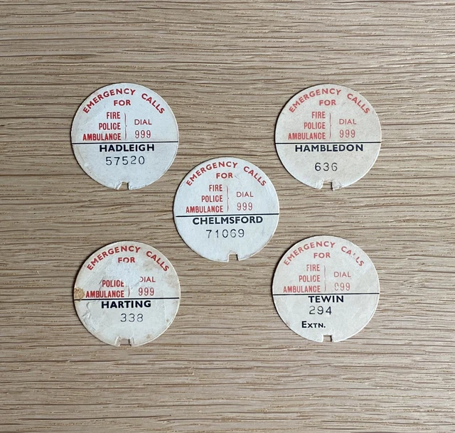 VINTAGE ORIGINAL 1950S GPO Rotary Dial Telephone Labels Cards Red 300 ...