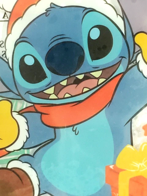 2 PACKS DISNEY Lilo & Stitch Christmas Gel Window Clings Decorations ...