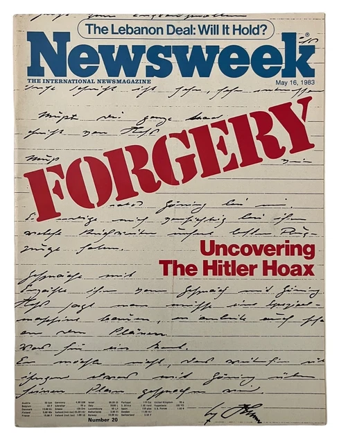 FORGERY UNCOVERING THE Hitler Hoax NEWSWEEK International Magazine May ...