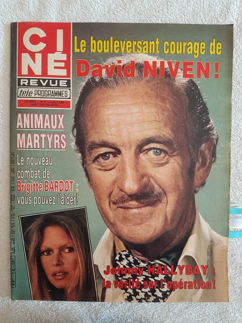 CINE REVUE N°31 1983 David Niven Hallyday Kajagoogoo Belmondo Dalida R.salvatori EUR 4,00 ...