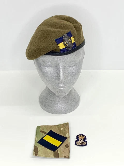 PWRR BERET, BADGE, Queen Mary Patch & MTP Brassard. Size 56cm. British ...