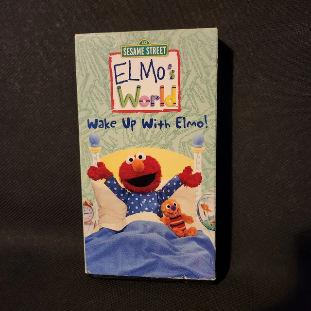 Elmos World Wake Up With Elmo Vhs 2000 Seasame Street Pre School 4512