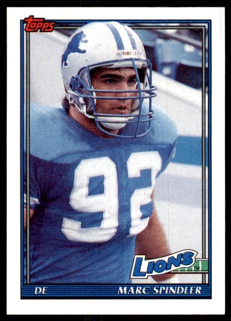 1991 TOPPS MARC Spindler Detroit Lions #400 EUR 2,05 - PicClick FR