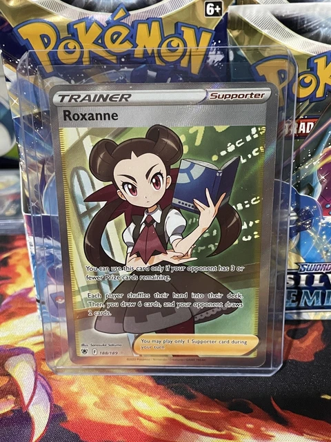 POKEMON TCG Roxanne Full Art Trainer Astral Radiance 188/189 *PACK ...