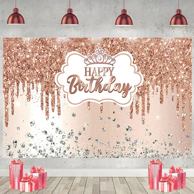 HAPPY BIRTHDAY BACKDROP Background Cloth Banner Photo Props Party Home ...