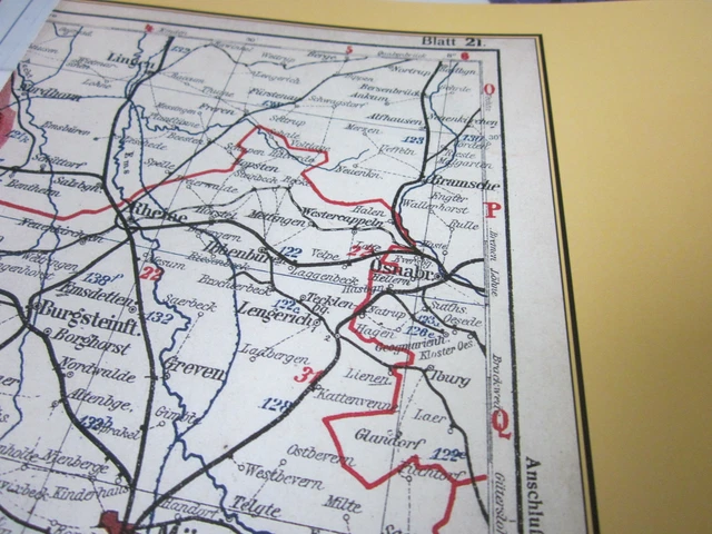 NEBEN - SCHMALSPURBAHNEN 16 1920 21 Lingen Cleve Münster Düsseldorf ...