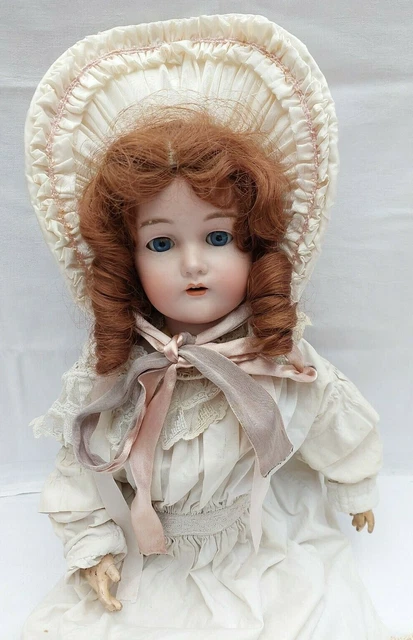 ANTIQUE SIMON & Halbig for Kammer & Reinhardt brown hair bisque head ...
