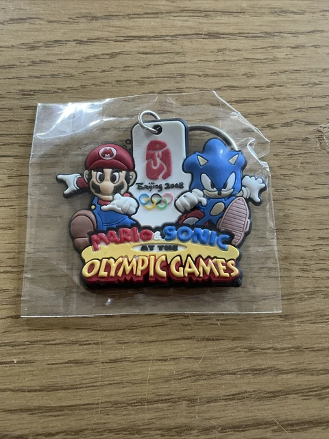 SONIC THE HEDGEHOG And Mario At The Beijing Olympic Games Keyring Rare ...