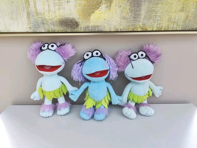 WIDGET WORLD WHATSIT Blue Soft Toys Plush Bundle X3 12" Talking Read ...