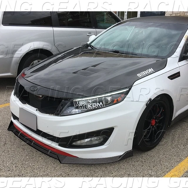 CARBON PAINTED FRONT Bumper Lip Body Kit Splitter Spoiler For 11-13 Kia ...