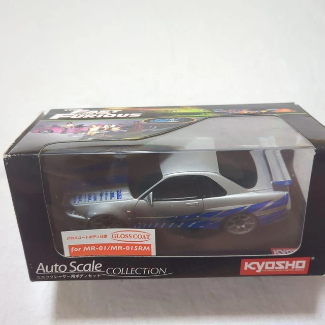 KYOSHO MINI-Z AUTO Scale Fast & Furious GT-R R34 MZG34WS £157.74 ...