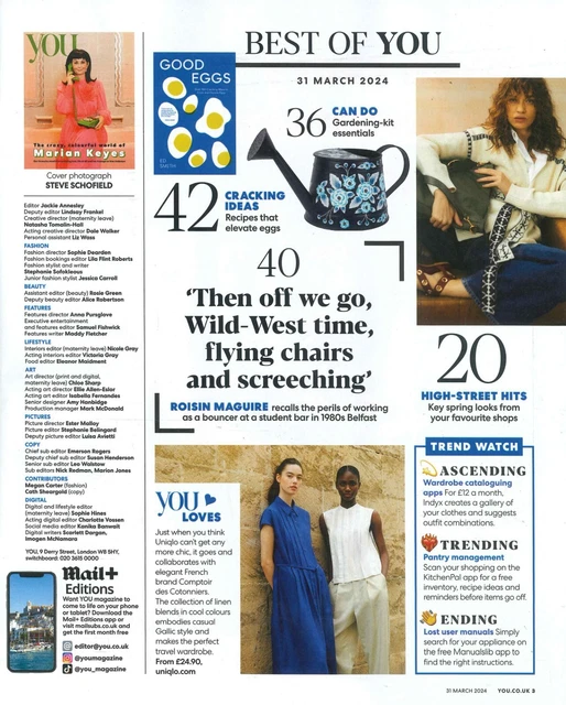 VOUS MAGAZINE : Marian Keyes, Natalie Cassidy, Roisin Maguire, Mode, 31 ...
