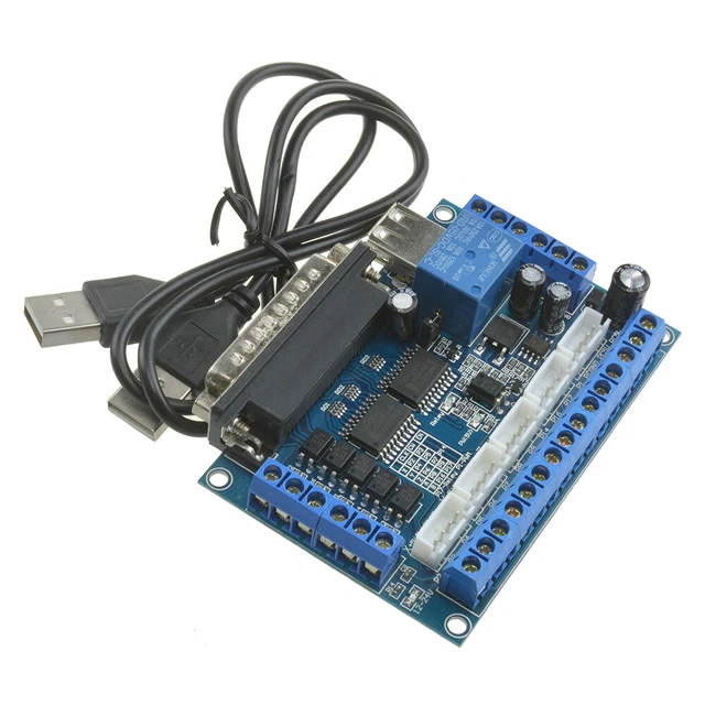 Cnc 5 Axis Interface Breakout Board For Stepper Motor Driver Cnc Mill Mach3 £4 11 Picclick Uk