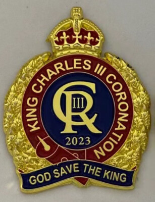 GOD SAVE THE King - King Charles Iii Enamel Badge British Commonwealth ...