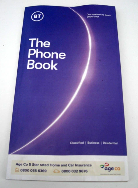 BRITISH TELECOM TELEPHONE Directory South Gloucestershire 2020/21 £9.97 ...