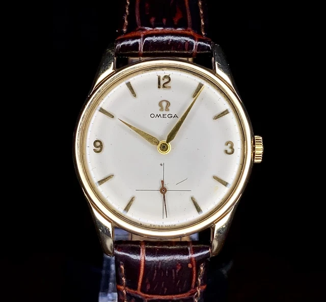 1959 OMEGA 9CT gold 34mm dress watch English Dennison ref 923 cal 268 £ ...