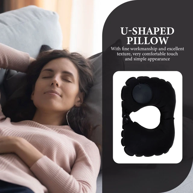 INFLATABLE AIRPLANE PILLOW Travel for Packable Neck Accessories Women ...