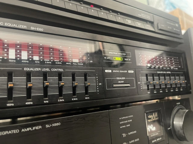 TECHNICS SH-E60 GRAPHIC Equaliser Hifi Separate X series good working ...