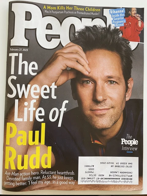 PEOPLE MAGAZINE - Feb 27 2023 - Paul Rudd • Rihanna £2.00 - PicClick UK