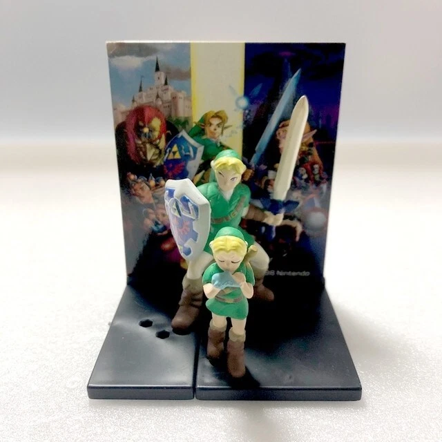 RARE MINI FIGURINE Kabaya Legend of Zelda Ocarina of Time lien et lien enfant EUR 332,38 ...