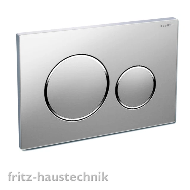 GEBERIT SIGMA 20 New Push Plate Toilet Control Plate Matte Chrome ...
