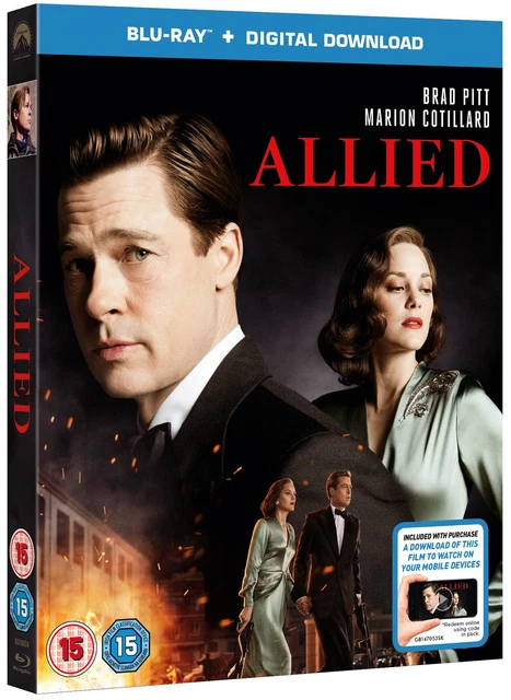 ALLIED (BLU-RAY) LIZZY Caplan Matthew Goode Jason Matthewson Charlotte ...